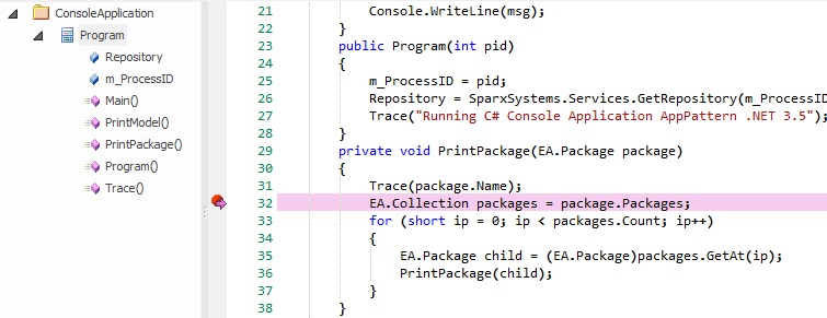 C# Example | Enterprise Architect User Guide