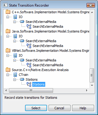 Reporting a StateMachine | Enterprise Architect User Guide