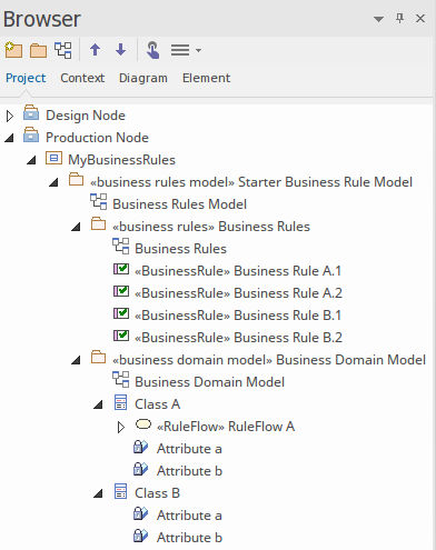 Generate a Business Rules Model | Enterprise Architect User Guide