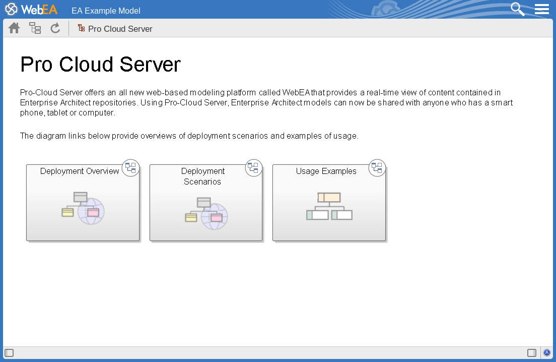 Main View - Diagram | Enterprise Architect User Guide