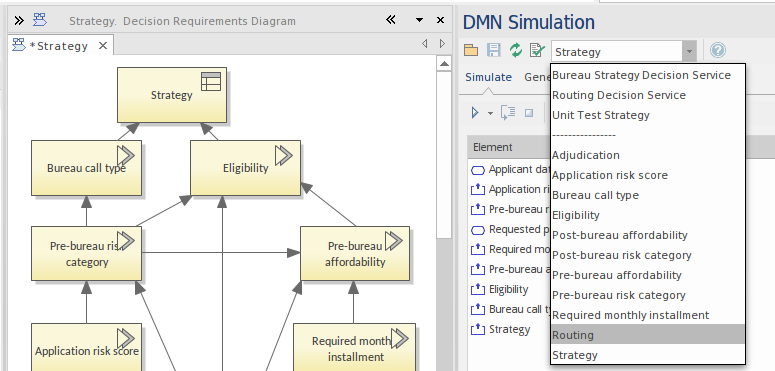DMN Simulation | Enterprise Architect User Guide
