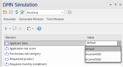 DMN Simulation | Enterprise Architect User Guide