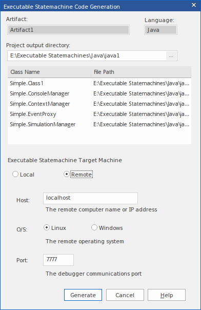 Code Generation For Executable Statemachines Enterprise Architect