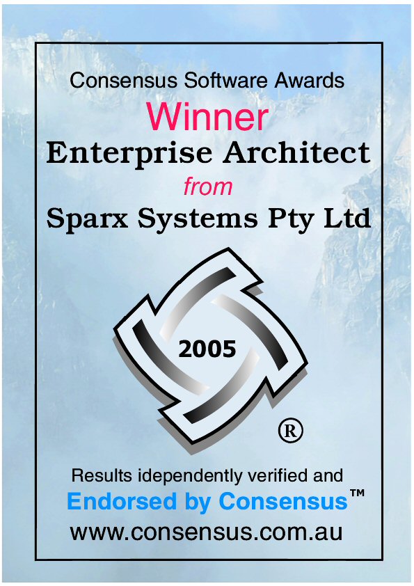 Sparx Systems wins the 2005 Consensus Software Award