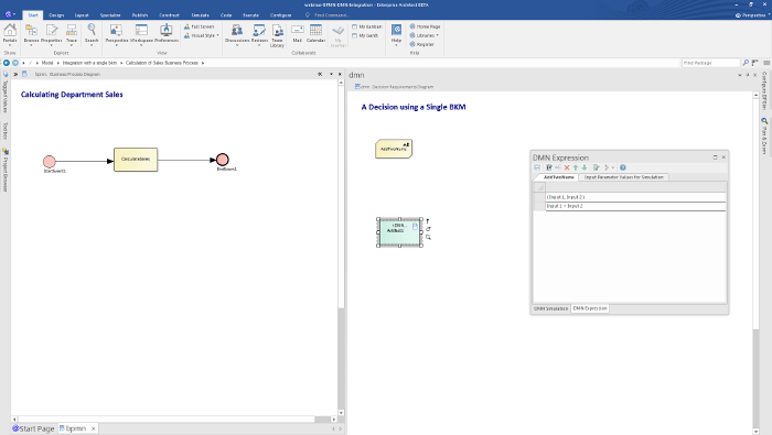 Enterprise Architect 14: Integrating BPMN and DMN Simulation | Sparx ...